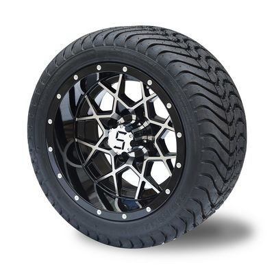 215/35-12通りのタイヤおよび12インチはゴルフ カートの縁を評価される4つの層点